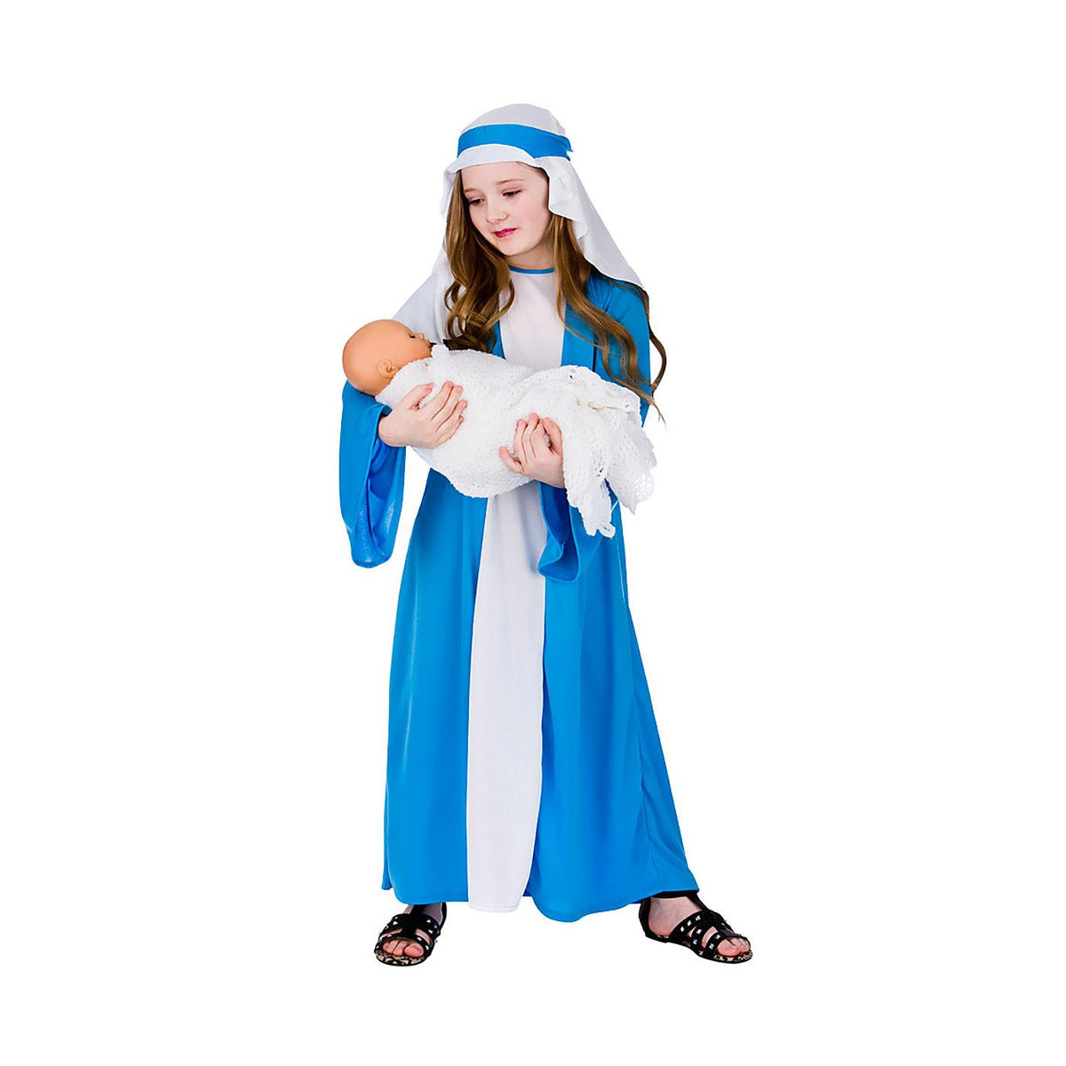 Mary Nativity Costume - Girls – Fancy Dress Central