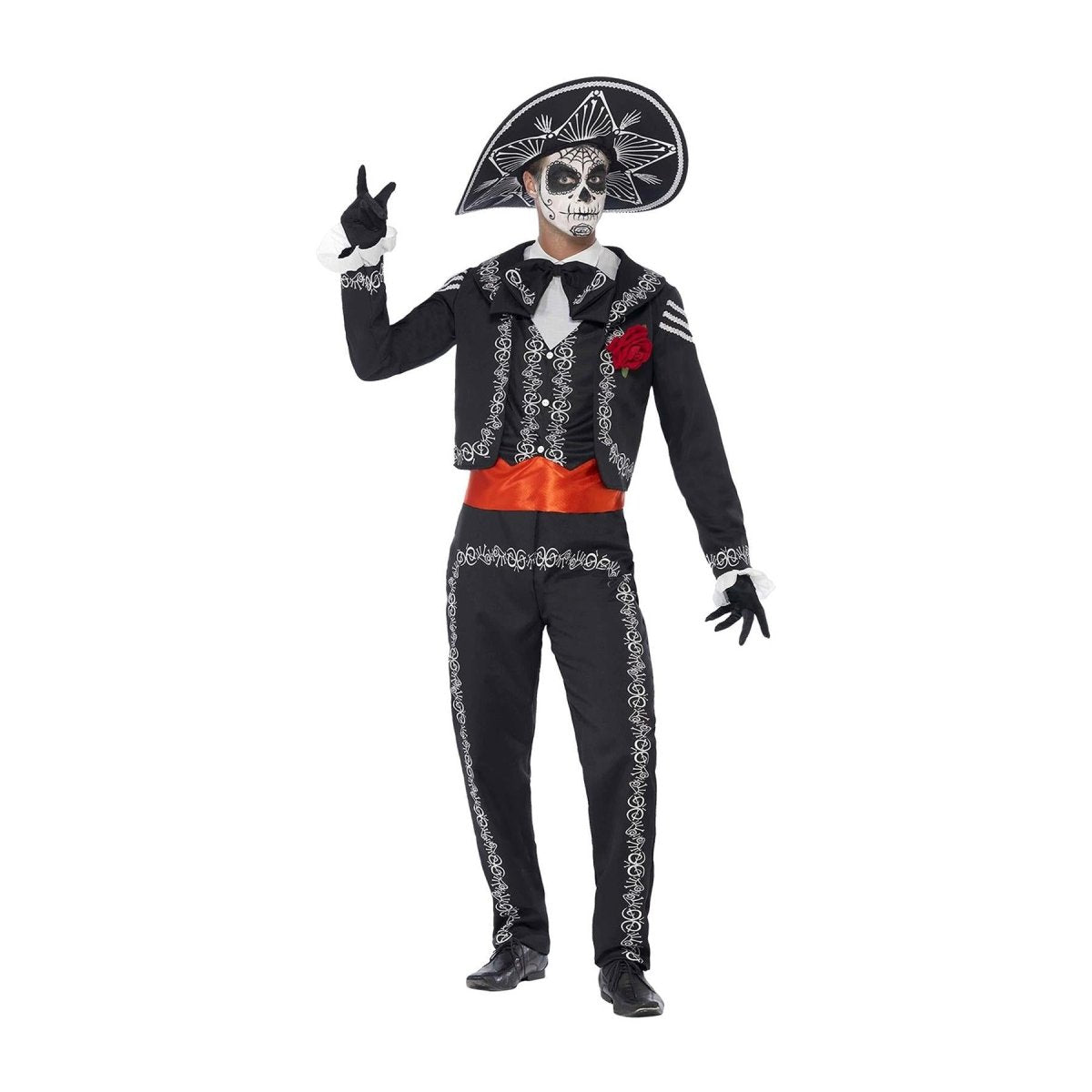 Day of the Dead Senor Bones Costume - Men – Fancy Dress Central