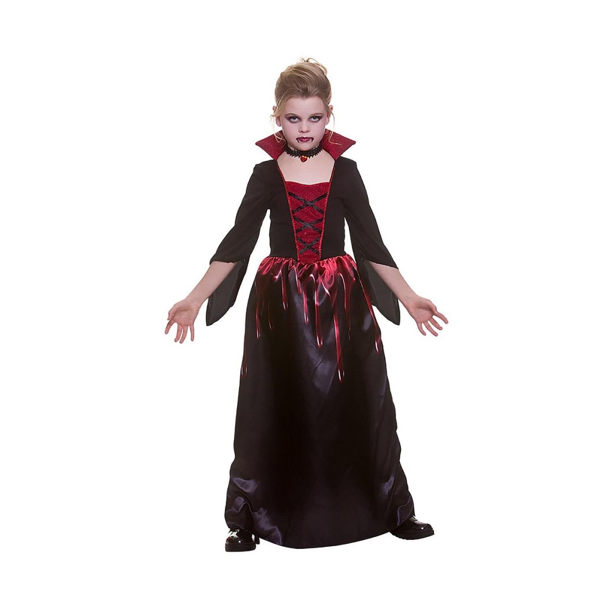 Bloodthirsty Vampiress Costume - Girls – Fancy Dress Central