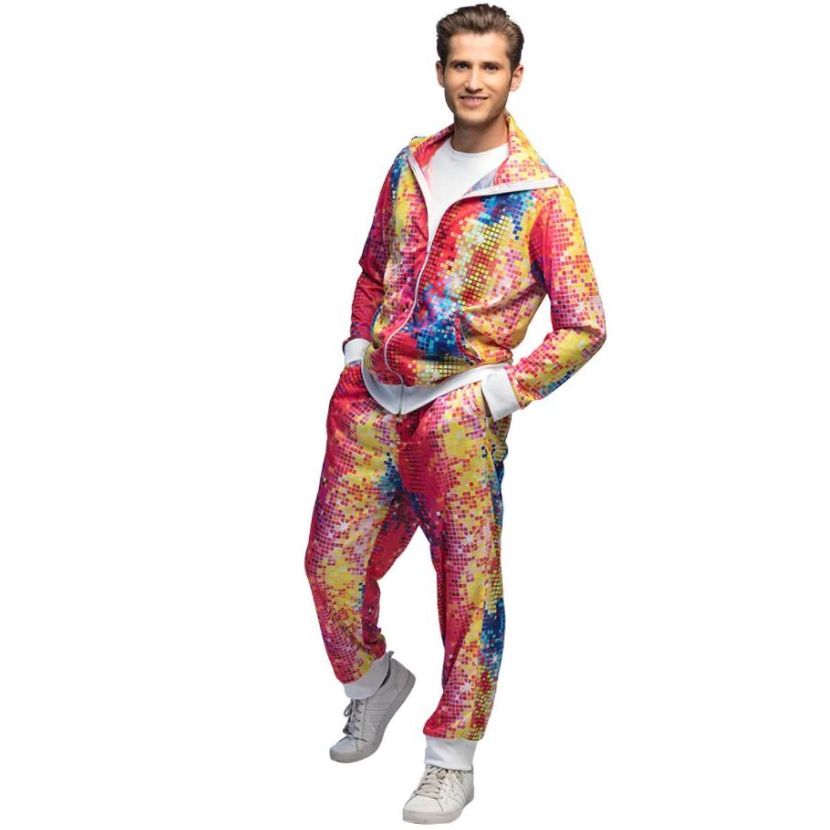 Boland Disco Dude Shell Suit Costume - Men - Fancy Dress Central