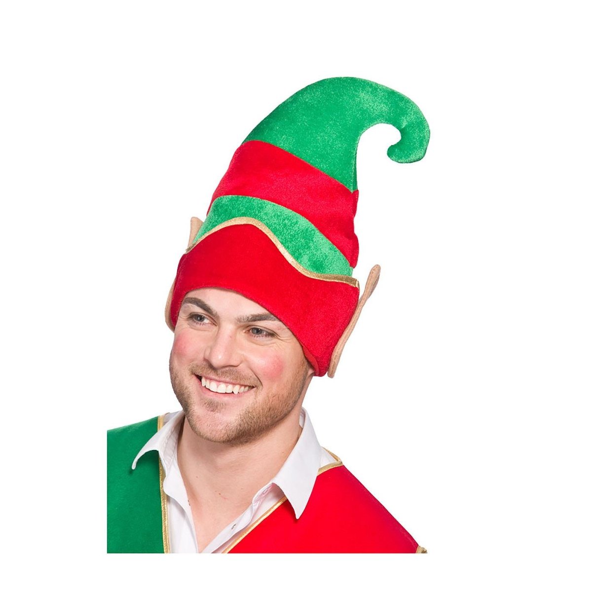 Deluxe Elf Hat with Ears - Adult – Fancy Dress Central