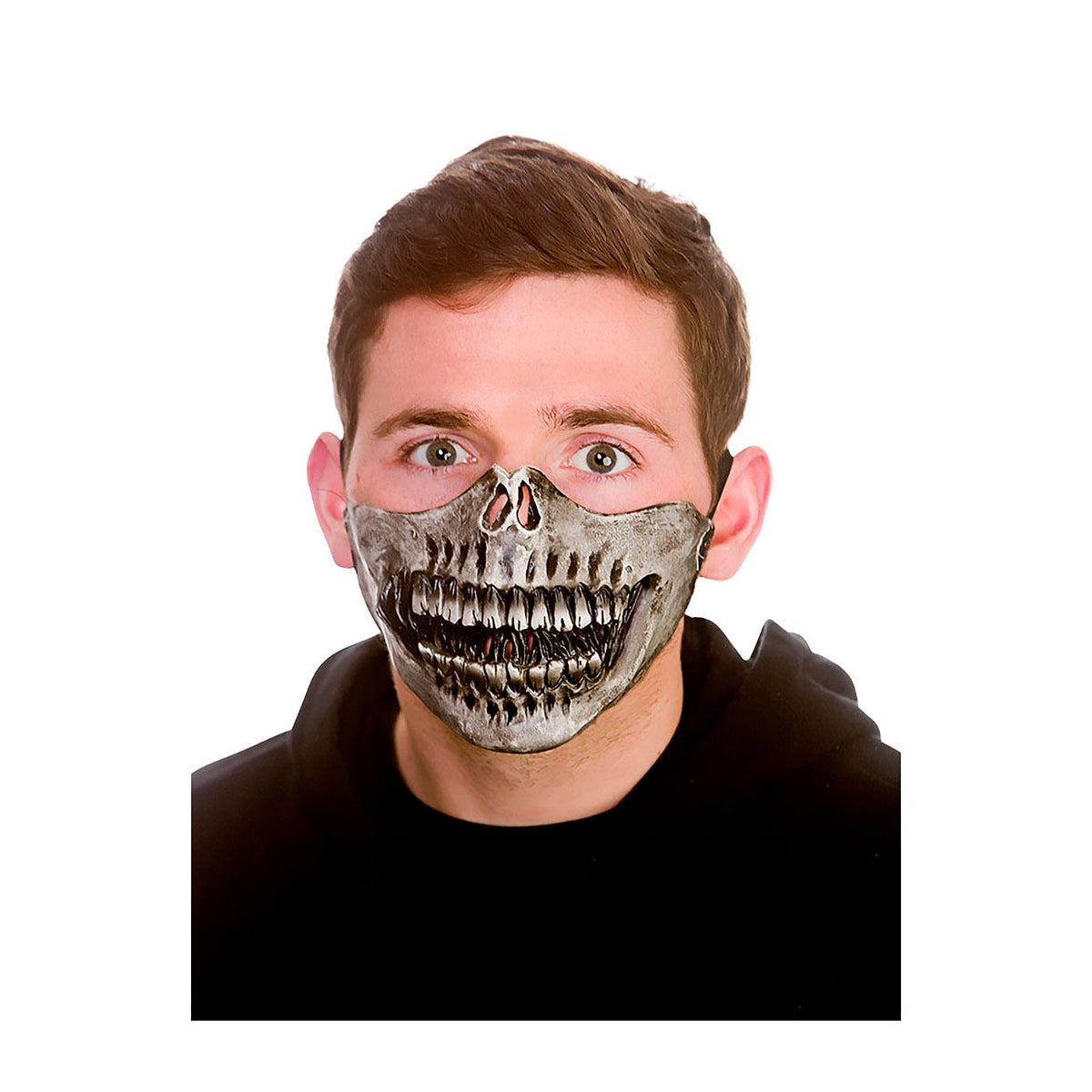 Wicked Costumes - Skeleton Half Face Mask - Adult – Fancy Dress Central